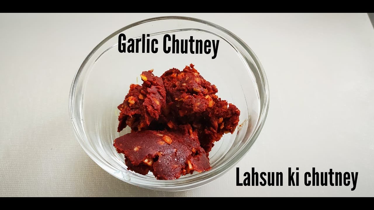 How to make Garlic Chutney || Lahsun ki chutney || Dry Garlic Chutney ...