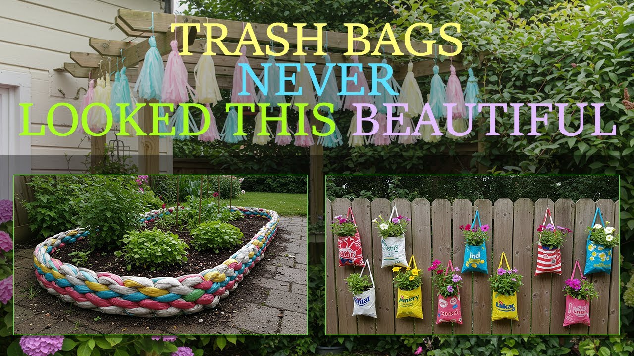 YOU WON'T BELIEVE This Gorgeous Garden Edging Is Made from Trash Bags ...