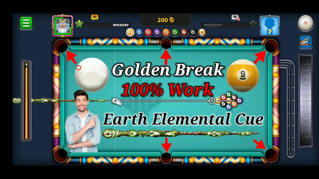 Golden Break 9 Ball Pool || 9 Ball Pool Golden Break With Earth ...