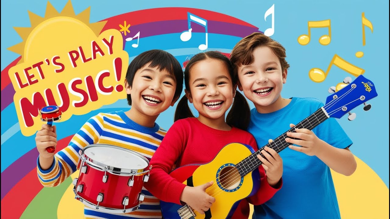 Musical Instruments Song for Kids | Fun Music Rhymes & Sing-Along ...