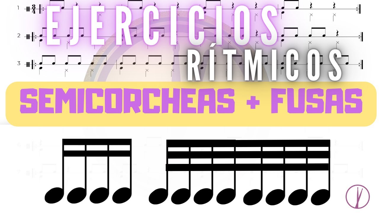 Ejercicio de lectura rítmica - 33A - FUSAS - 32TH NOTES - YouTube