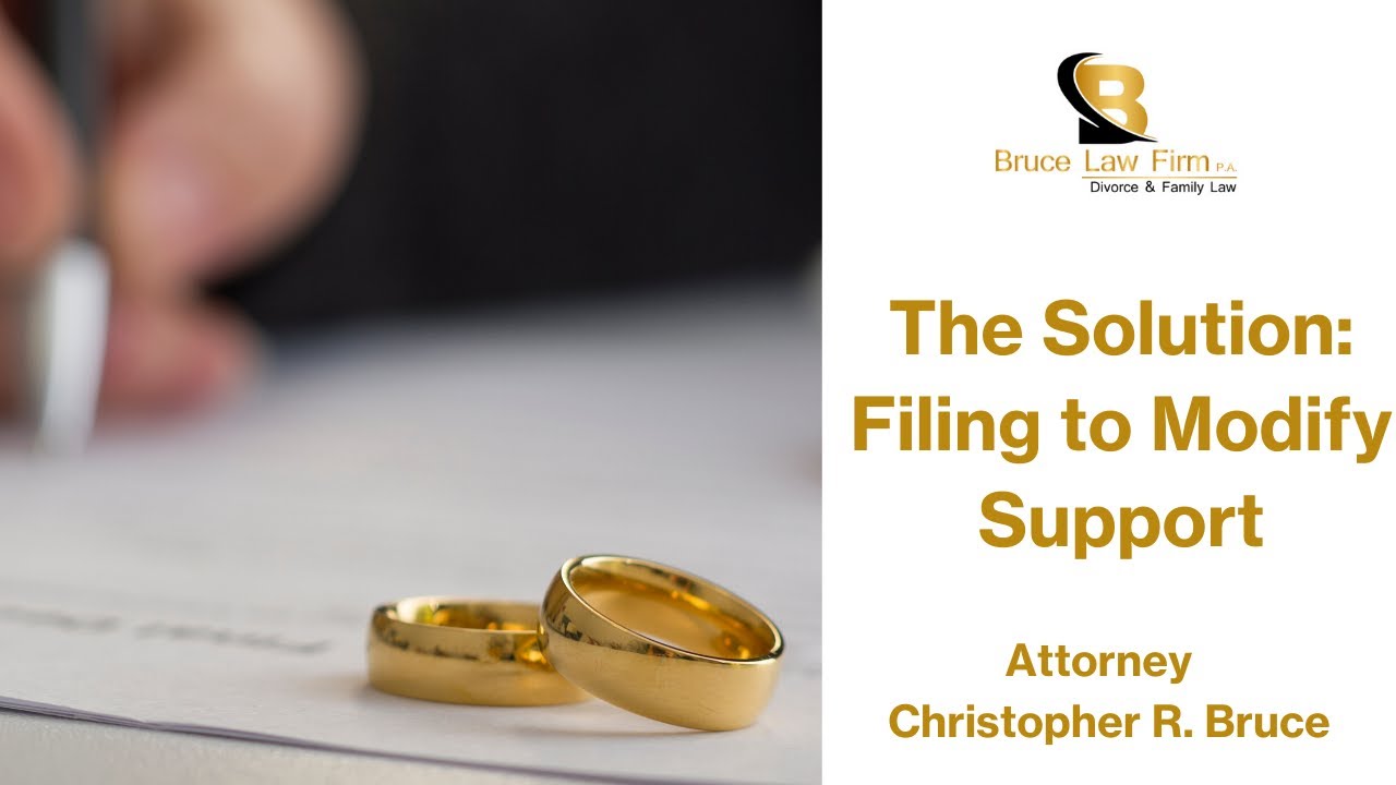 The Solution: Filing to Modify Support - YouTube