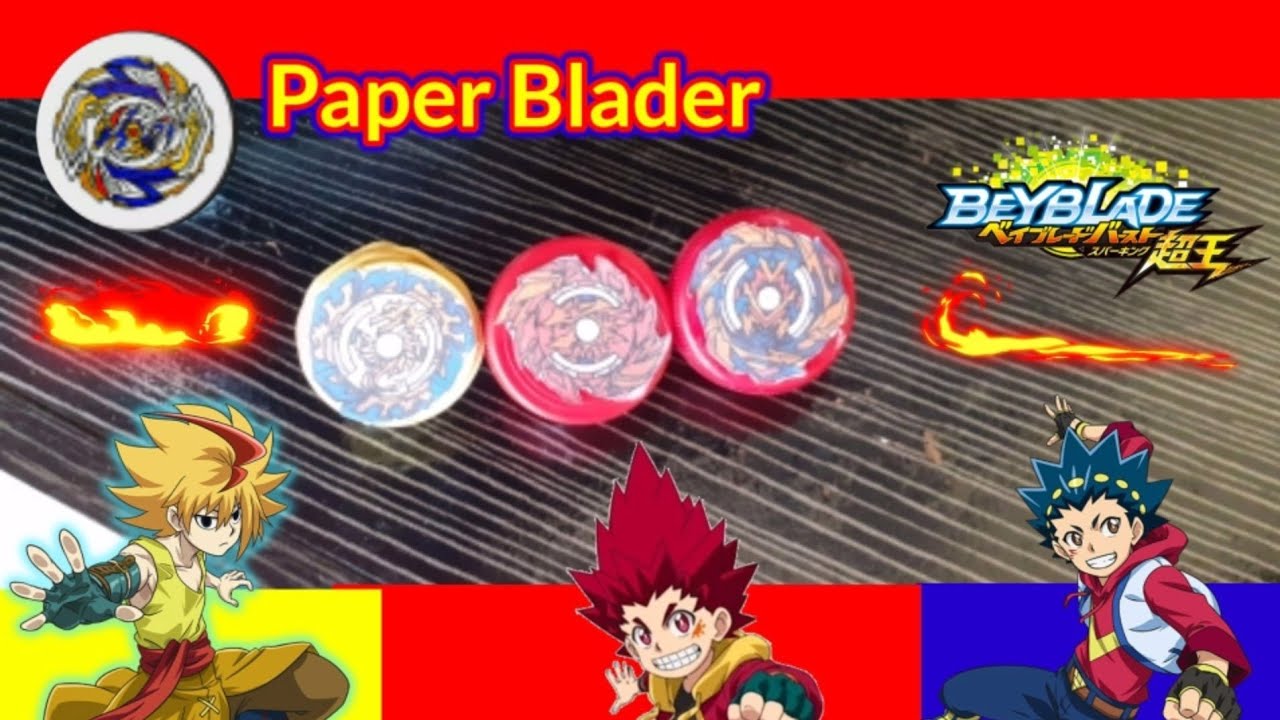 Beyblades Sparkings caseiras!/ O trio de beys,~paper blader~ - YouTube