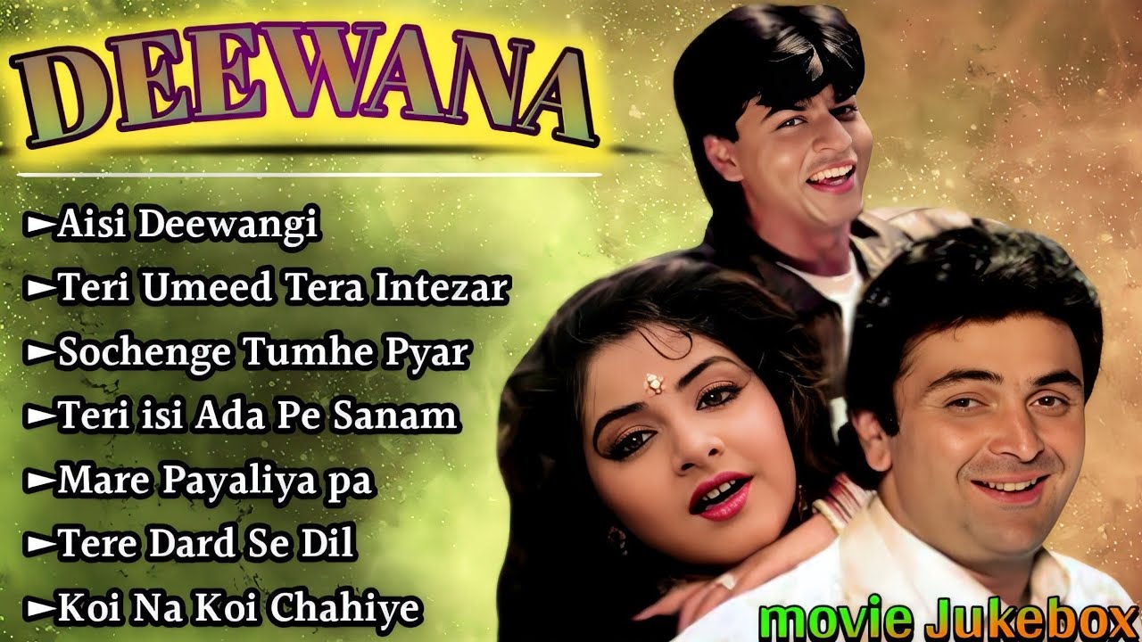 💞Deewana Movie All Songs💞Audio Jukebox ️Rishi Kapoor💓Divya Bharti💕 ...