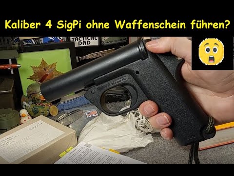 Kaliber 4 Signalpistole darf man ohne Waffenschein führen, wenn ...