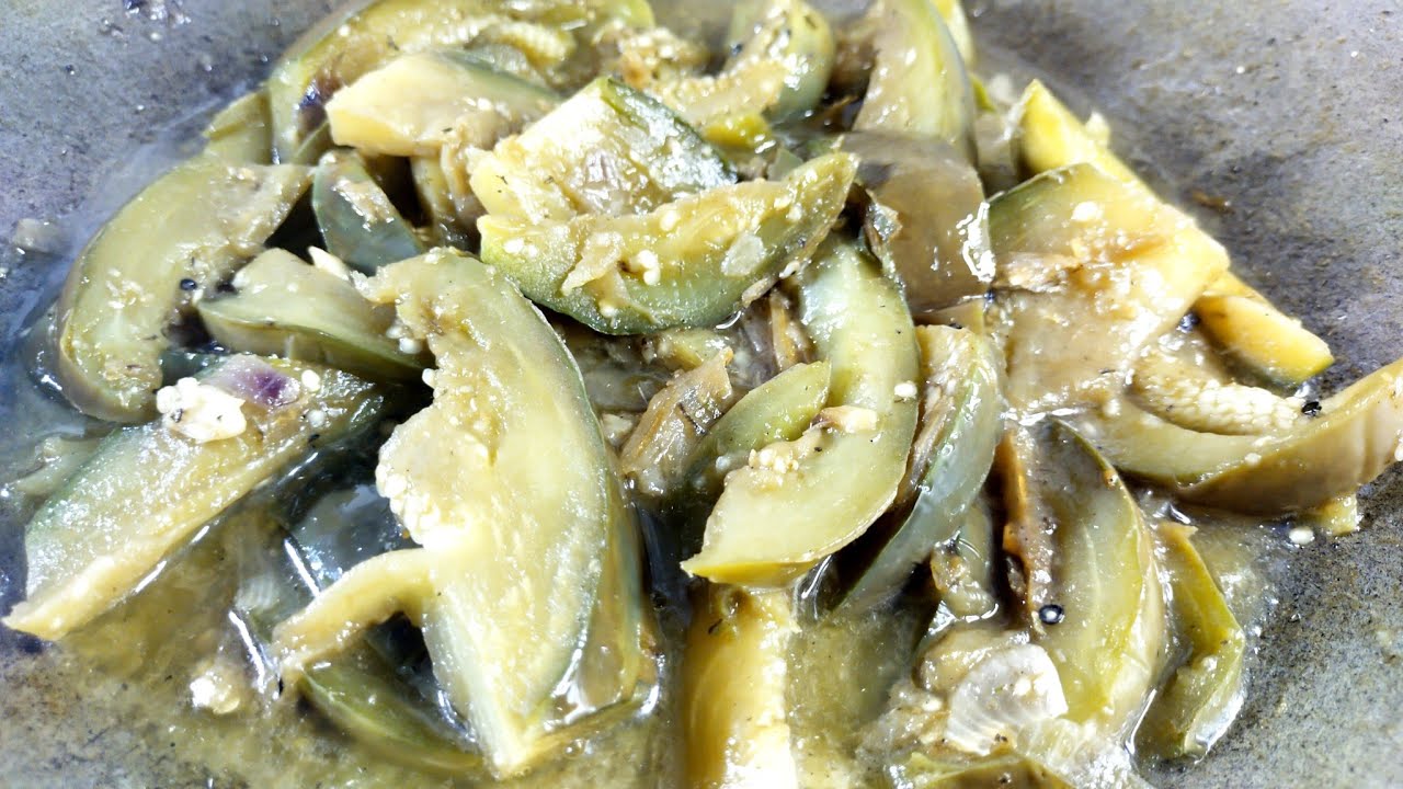 Terung Bulat Dimasak simple macamni sedap juga tau! - YouTube