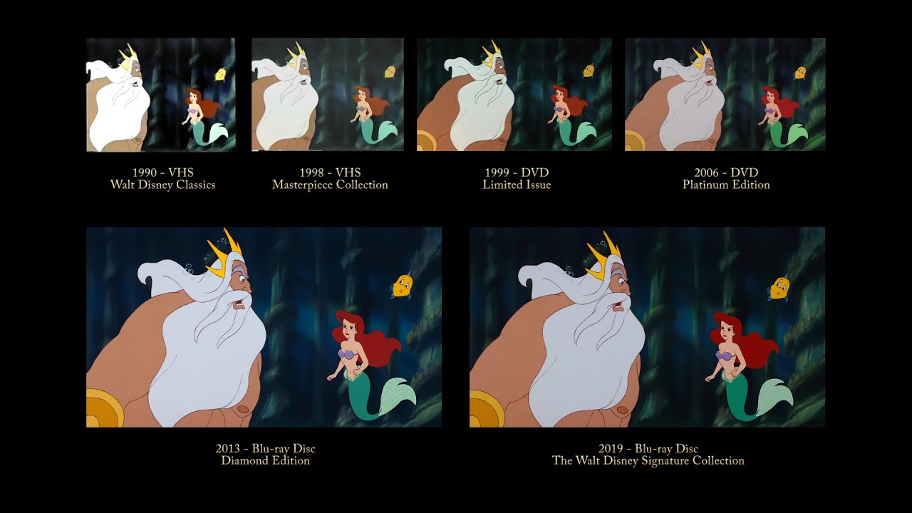 The Little Mermaid - Triton yells at Ariel | 30 Years of Video Editions ...