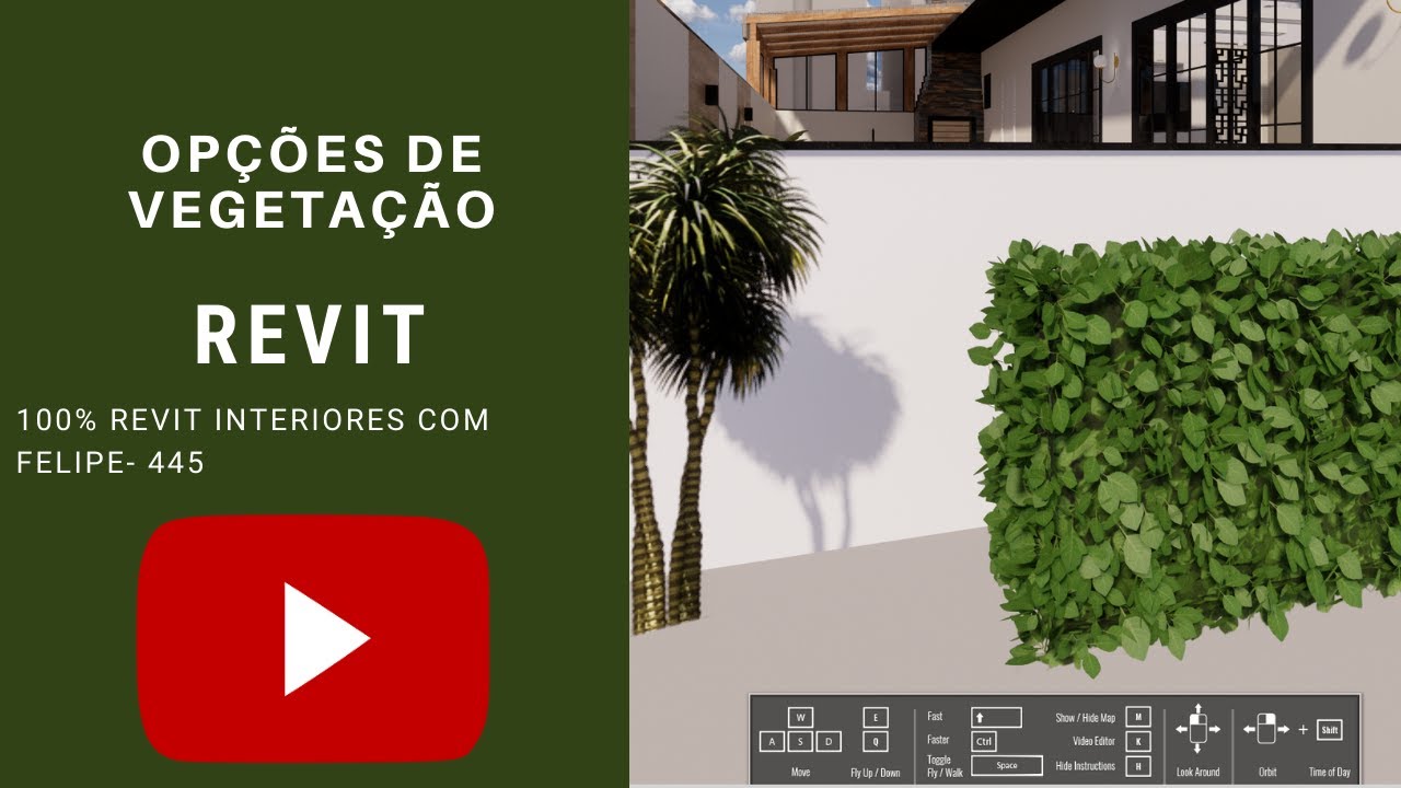 100% Revit Interiores Felipe- Aula 445 - OPÇÕES PARA VEGETAÇÃO - YouTube