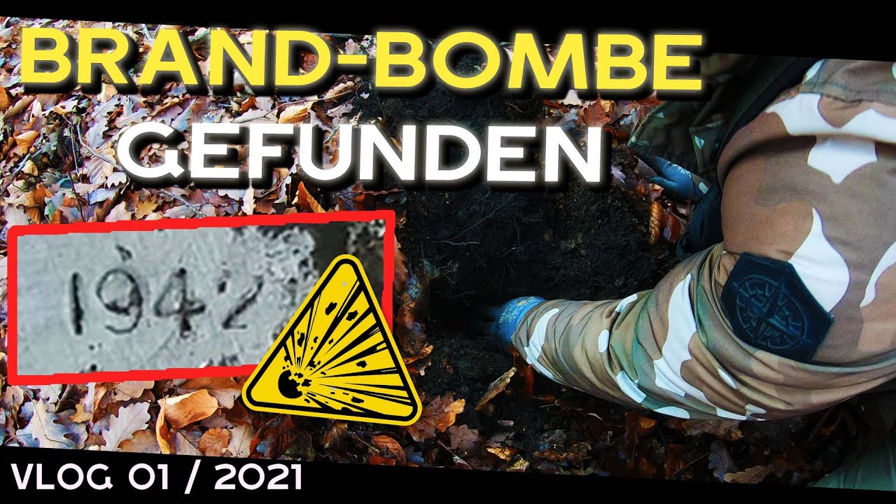 Brand-Bombe gefunden VLOG 01 / 2021 - Unterwegs mit dem Metalldetektor ...