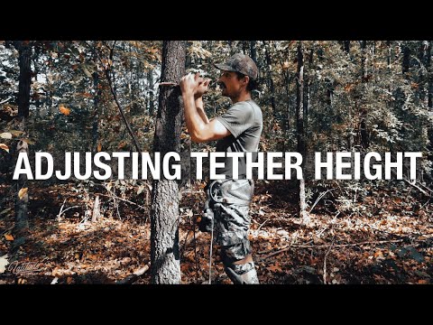 HOW TO SADDLE HUNT - Adjusting Tether Height - Customize The Fit and ...