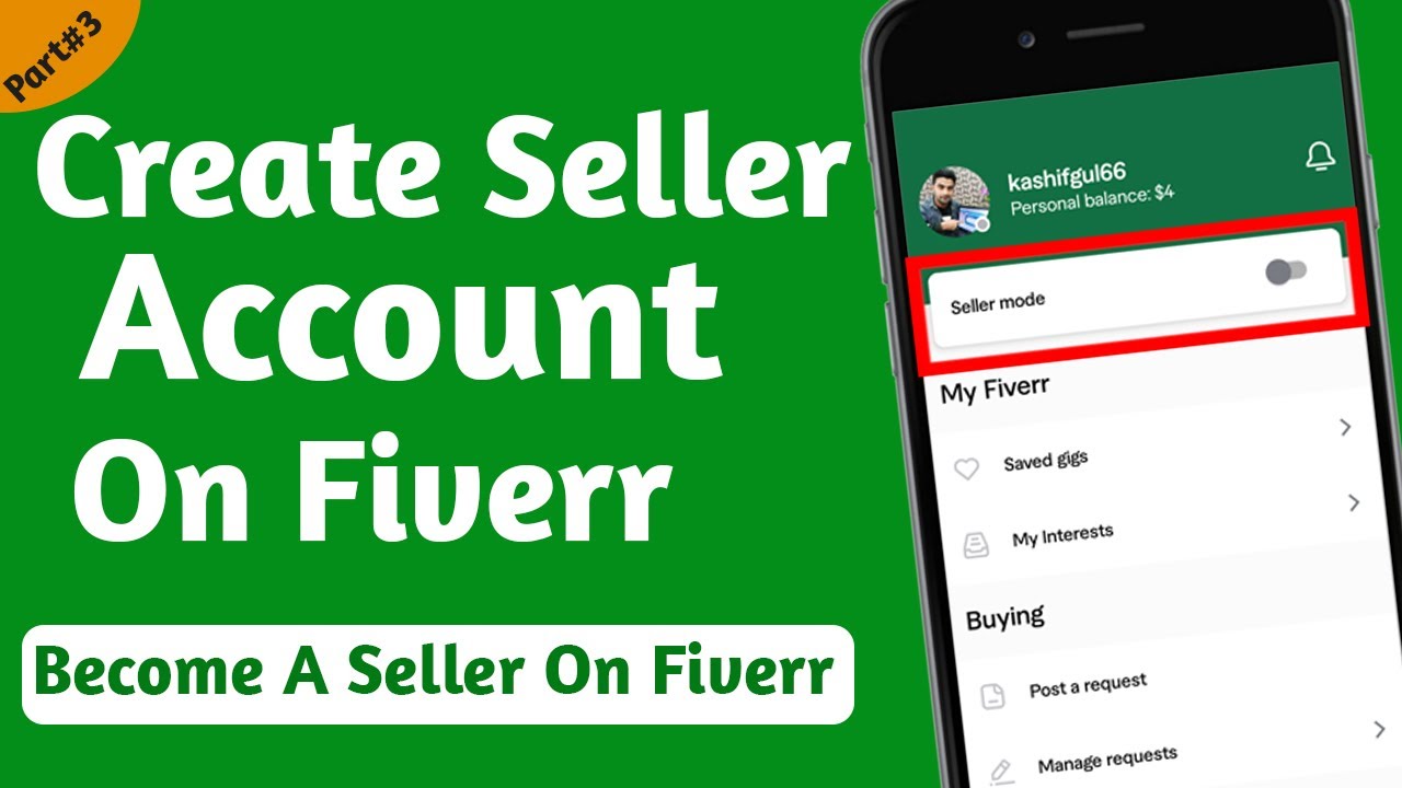 how to become a seller on fiverr | create seller account on Fiverr ...