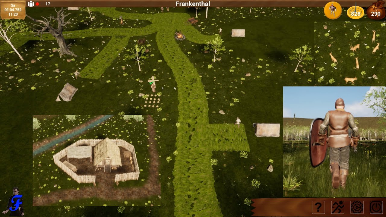 Die Franken: Die ersten Minuten im Spiel als let's play - YouTube