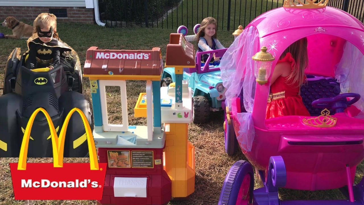 Disney Princess Castle Carriage McDonalds Drive Thru Playset Giant ...