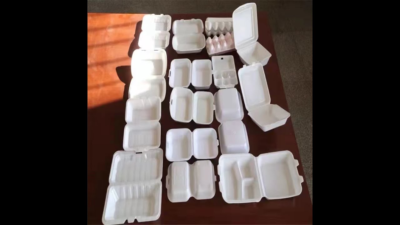 PS EPS polystyrene foam disposable box fast food container foam dish ...