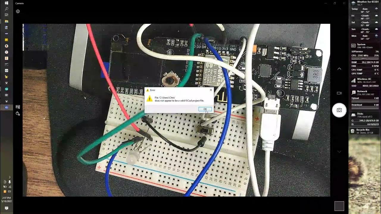 ESP8266 with Arduino 9 - KiCad Libraries and Building the Schematic - YouTube