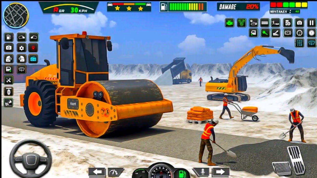 3d Construction Game simulator Indroid play - YouTube