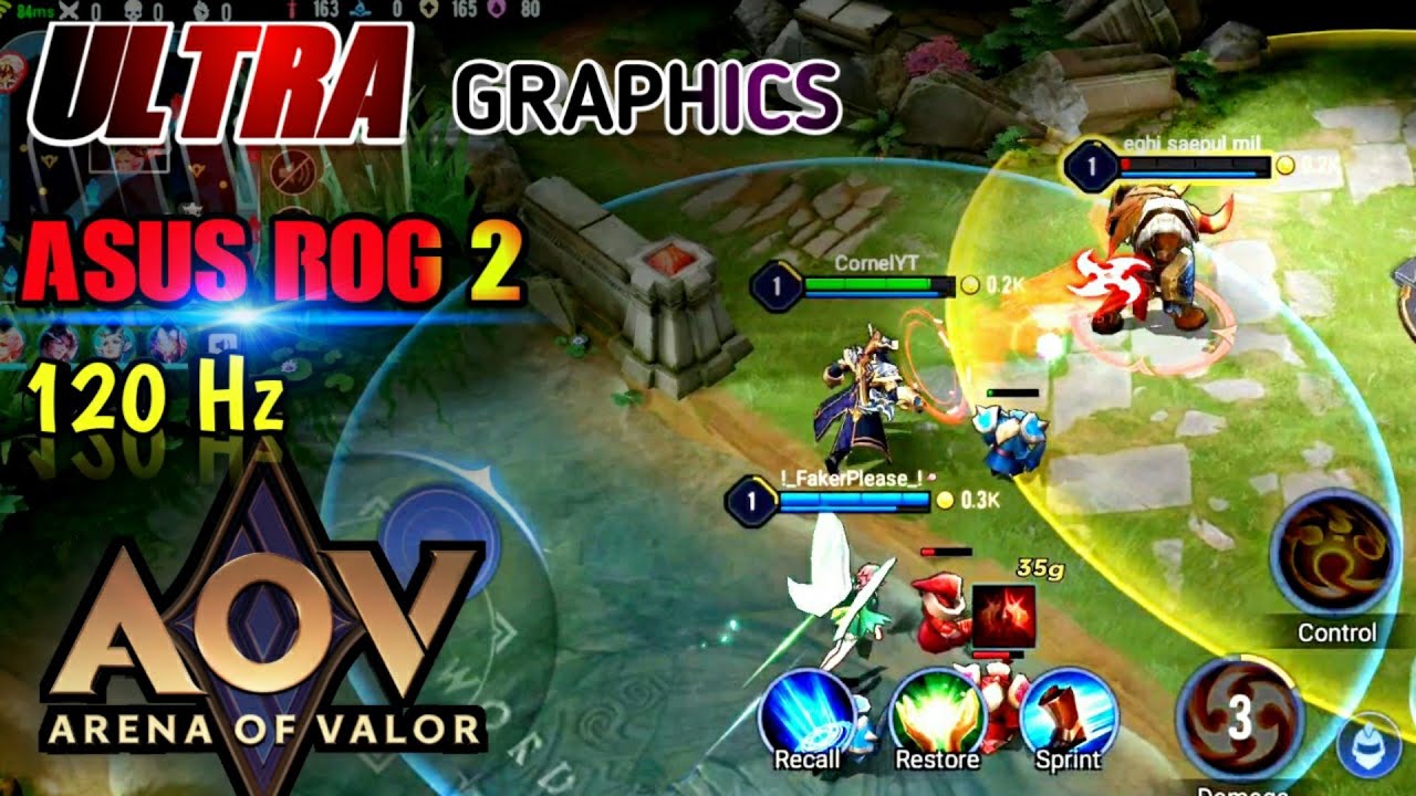 ULTRA GRAPHICS 3.0 ARENA OF VALOR (AOV) / TEST ON ASUS ROG PHONE 2 WITH ...
