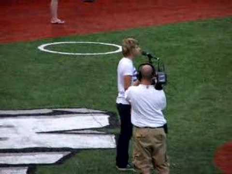Eli Tellor sings the National Anthem - YouTube