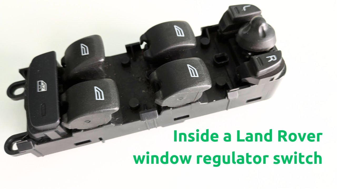 Dismantling a Land Rover window regulator switch LR013883 (from ...