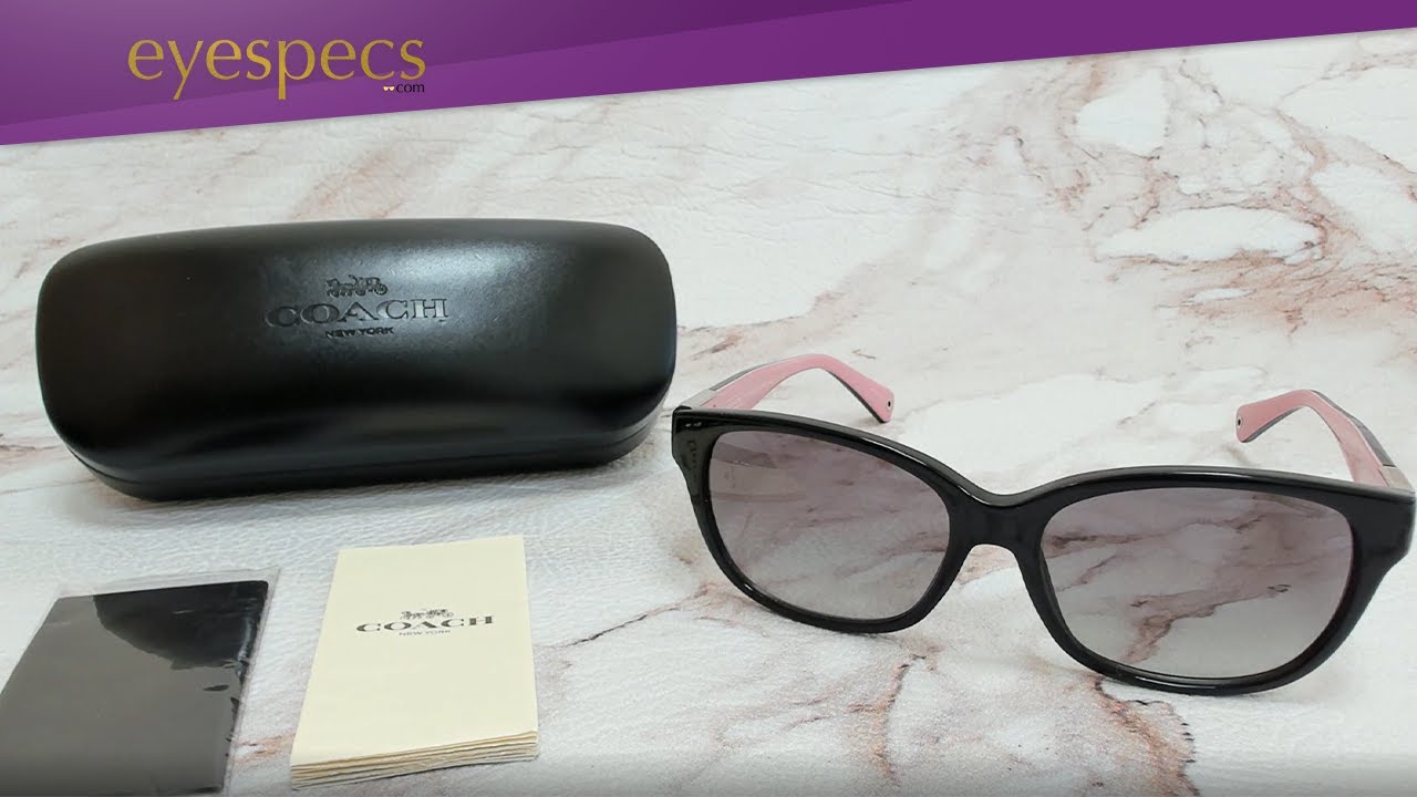 Coach Sunglasses Model- Cortney; HC8035Q Color-5053/11 Black/Grey ...