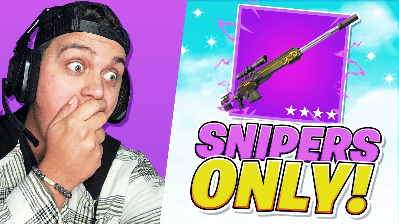 Snipers *ONLY* Challenge in FORTNITE - YouTube