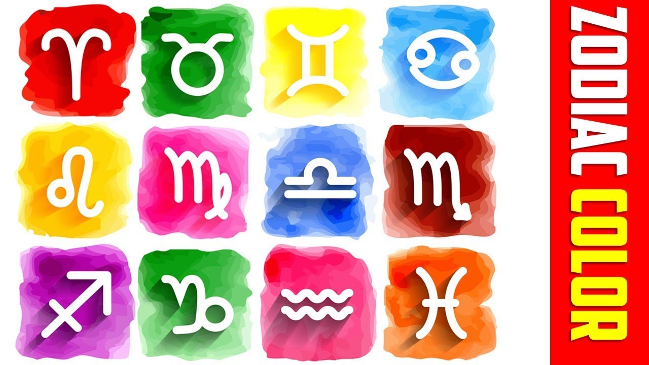 Top Powerful Zodiac Sign Color - YouTube