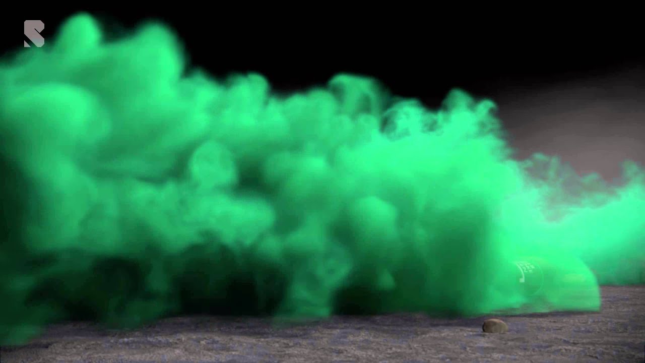 X-particles + TurbulenceFD Smoke Grenade - YouTube