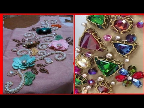 " Stone work Dress Designs" Handmade Stone Work " - YouTube