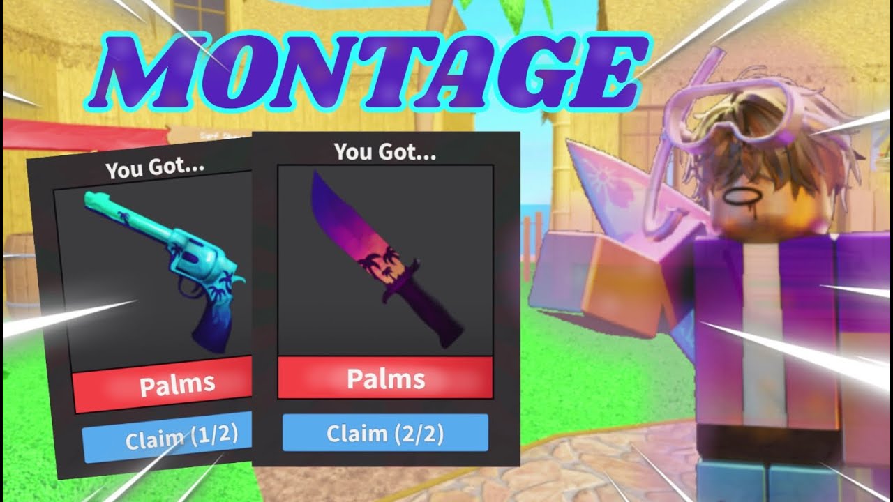 Murder Mystery 2 Montage with the *NEW*🌴 PALMS SET🦑 on Ipad! - YouTube