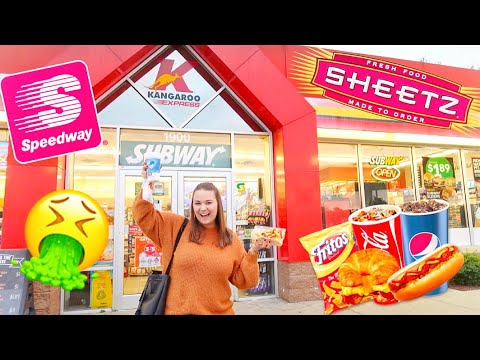 I only ate GAS STATION food for 24 HOURS (SO DISGUSTING) | Its Kayla ...