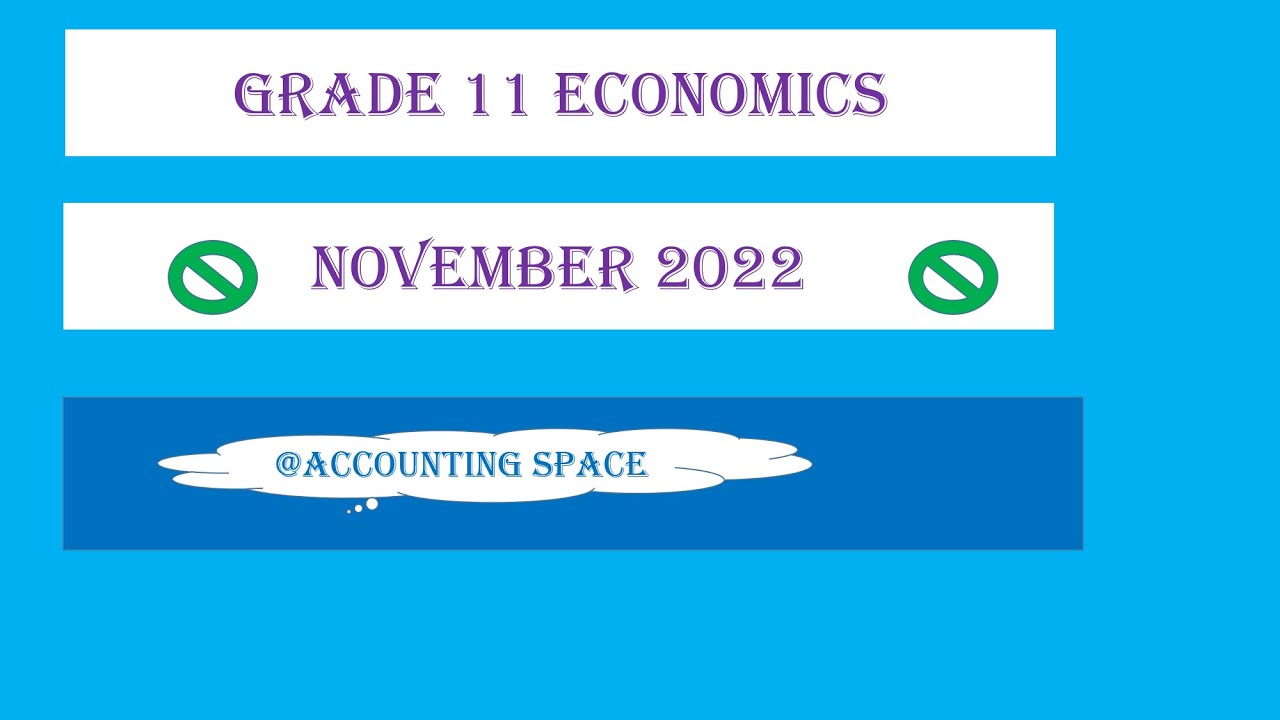 GRADE 11 ECONOMICS PRICE ELASTICITY OF DEMAND - YouTube