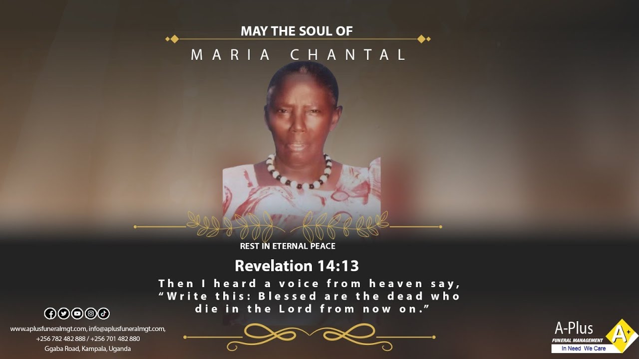 Burial of the Late Maria Chantal (1945 - 2025) - YouTube
