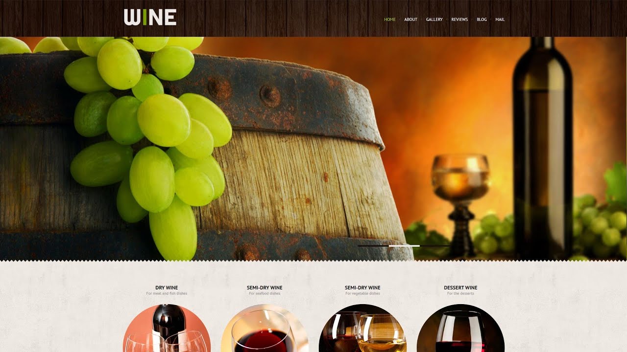 Wine Moto CMS 3 Template by MotoCMS - 55627 - YouTube