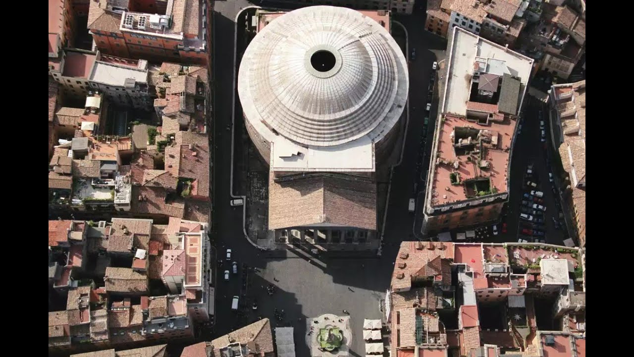 3D reconstructed model of The Pantheon in Rome, Italy from Satellite ...