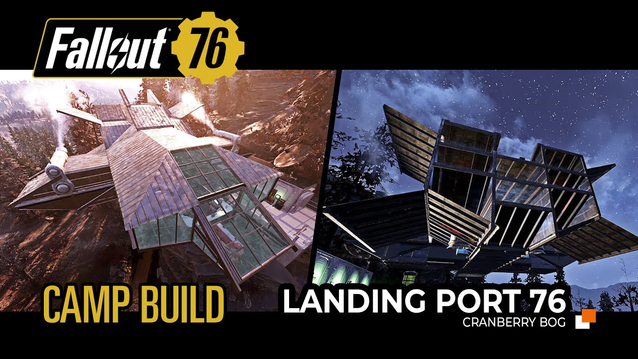 Fallout 76 CAMP Build | Landing Port 76 Spaceship - YouTube