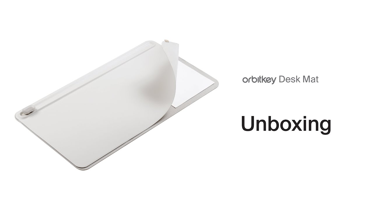 Orbitkey Desk Mat - Unboxing - YouTube