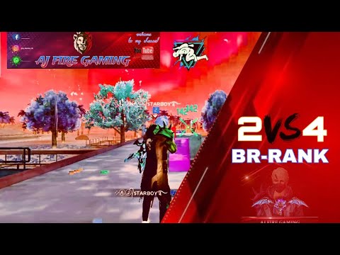 AJ FIRE GAMING ( 2 vs 4 ) Br-rank match... @aj_fire_gaming @rono09yt40 ...
