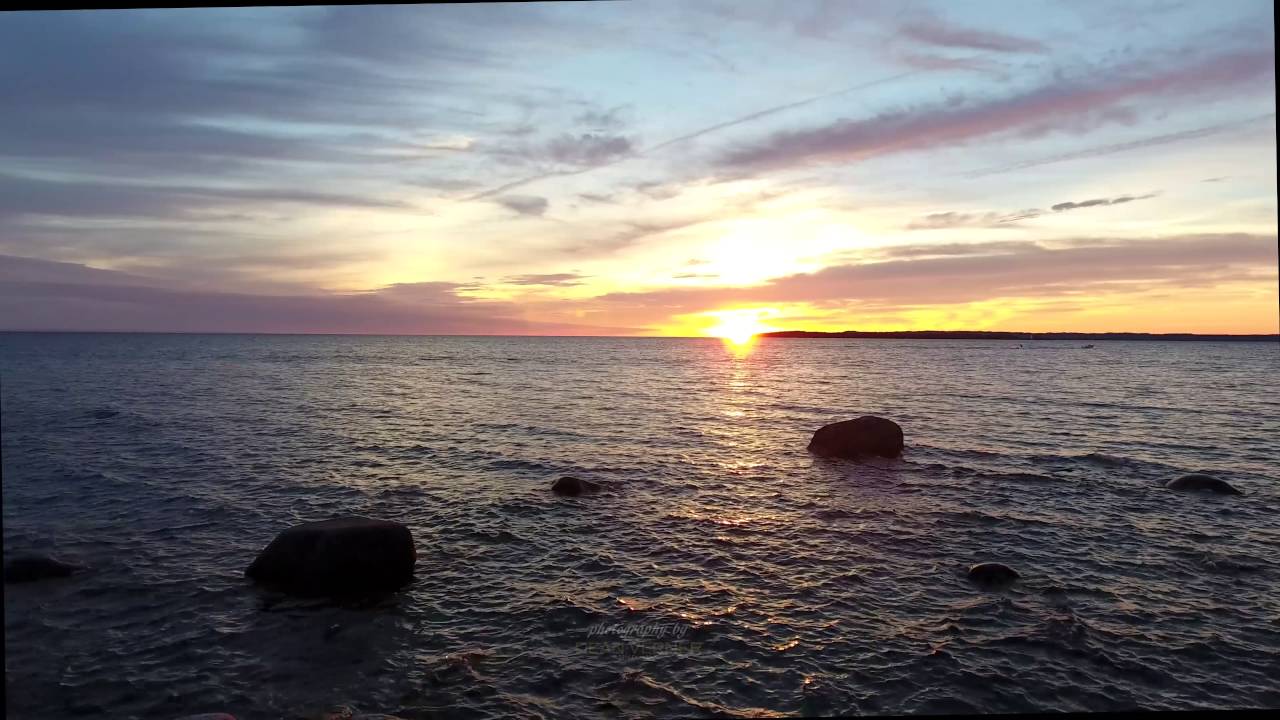 Georgian Bay Sunset Drone Views - YouTube