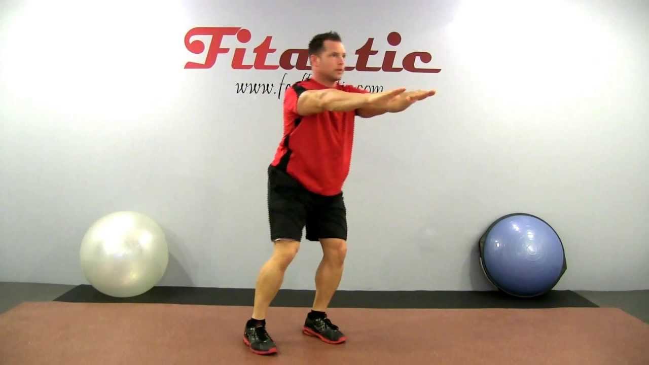 Squat to Single Leg Kick Back - YouTube