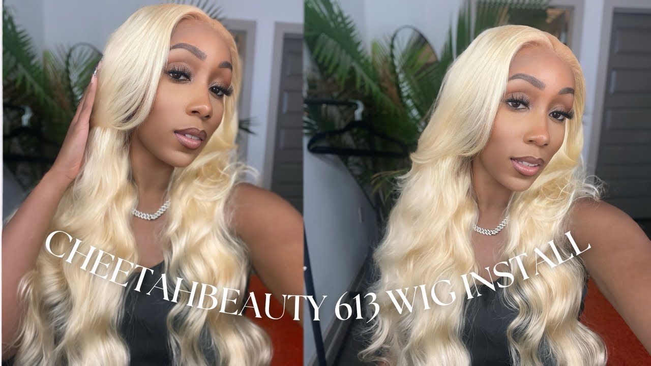 CHEETAH BEAUTY HAIR 613 FULL 13X6 LACE FRONT WIG UNBOXING + INSTALL 26 ...