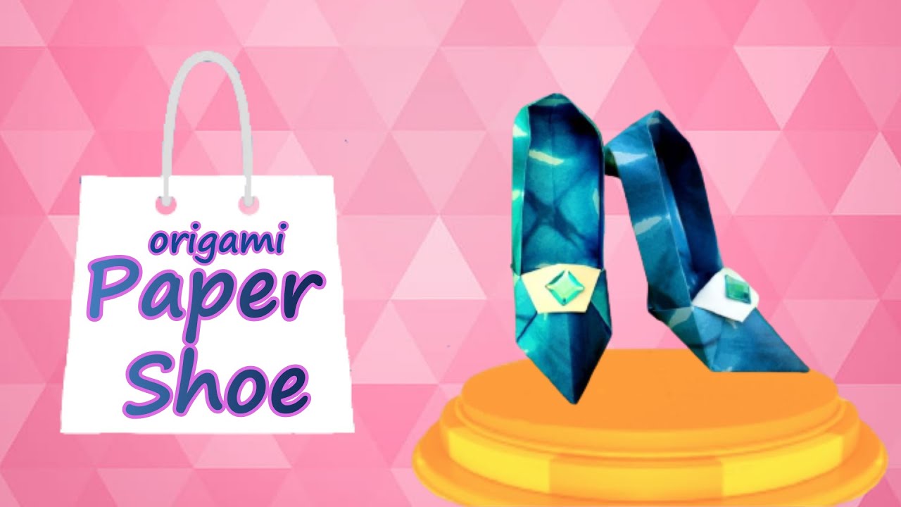 Step by Step Instructions to Make Paper Shoe - YouTube