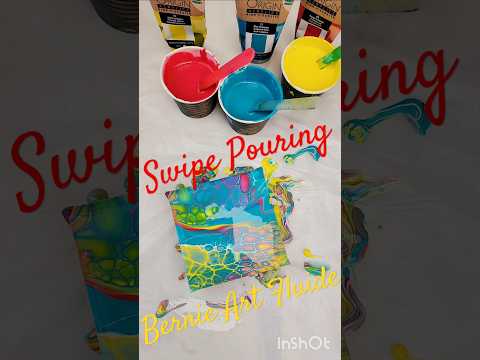 Peintures Pébéo Origin, Swipe Pouring #peinturepouring