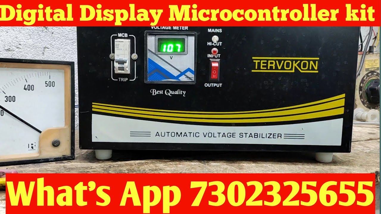 ⚡ Universal Microcontroller Kit with digital display–For single phase ...