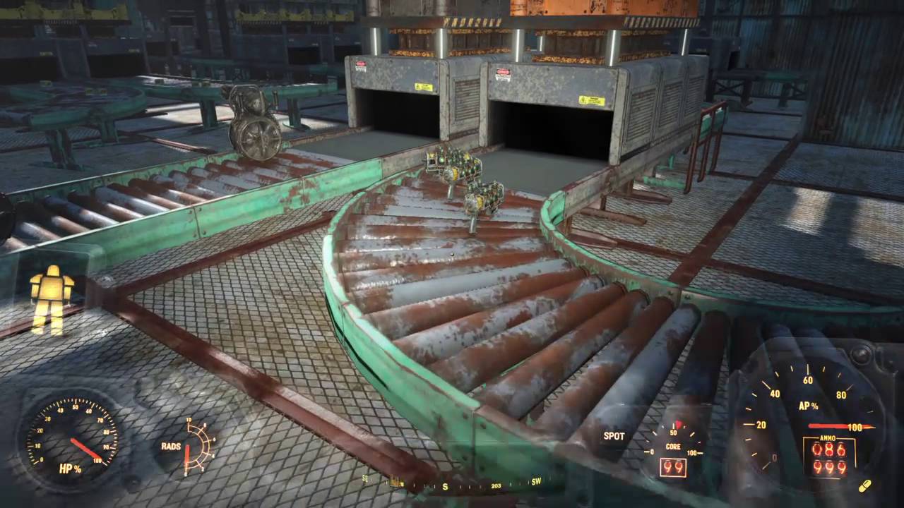 Fallout 4 contraptions US Army Factory - YouTube