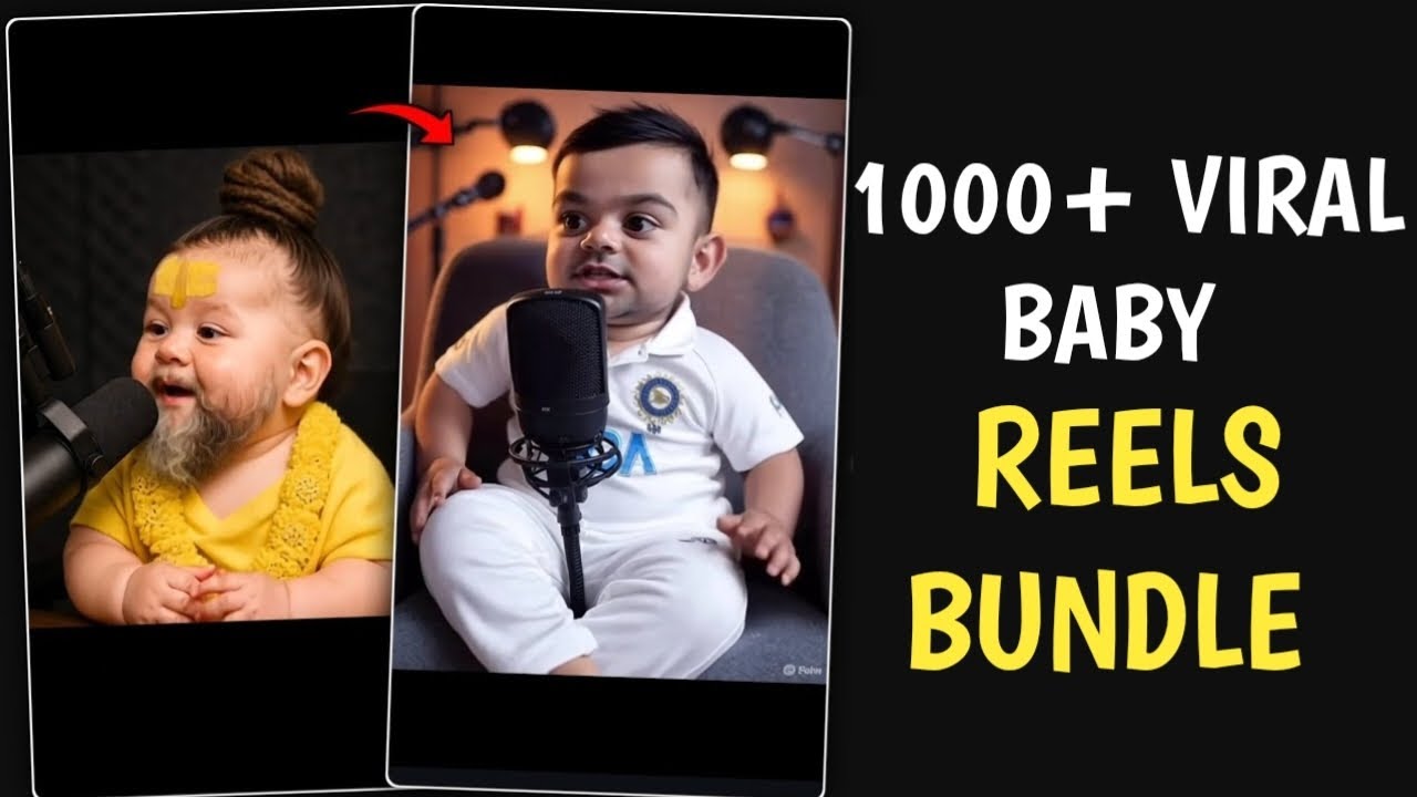 1000+ Viral Baby Reels Bundlle 😍|| How To Make Viral Ai Baby Podcasts ...