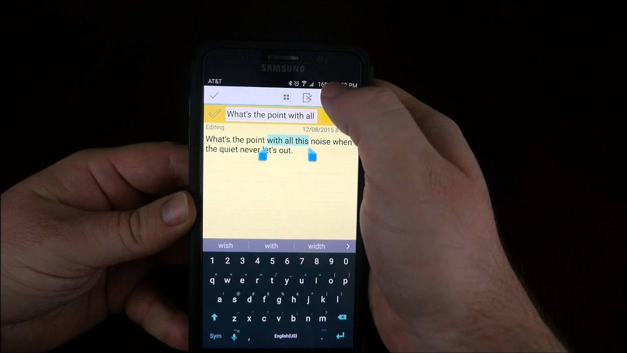 Android For Beginners - How to Copy & Paste - YouTube