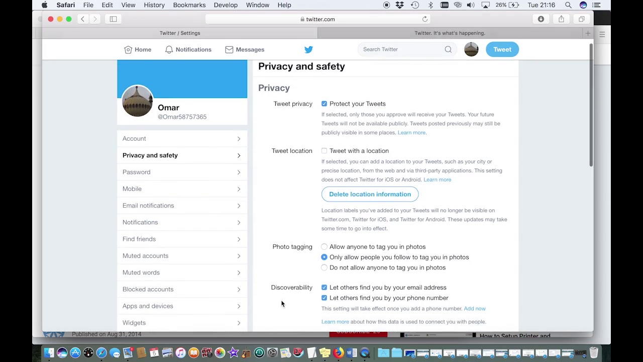 Arabic Set 02 Twitter Part2 تويتر الجزء الثاني - YouTube