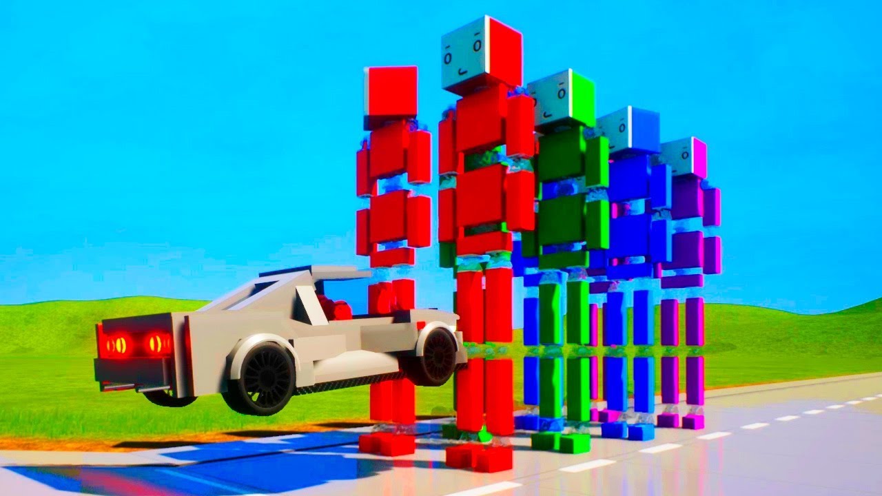 Lego Ragdoll Fun Animation - Ragdolls vs Cars in Brick Rigs - YouTube
