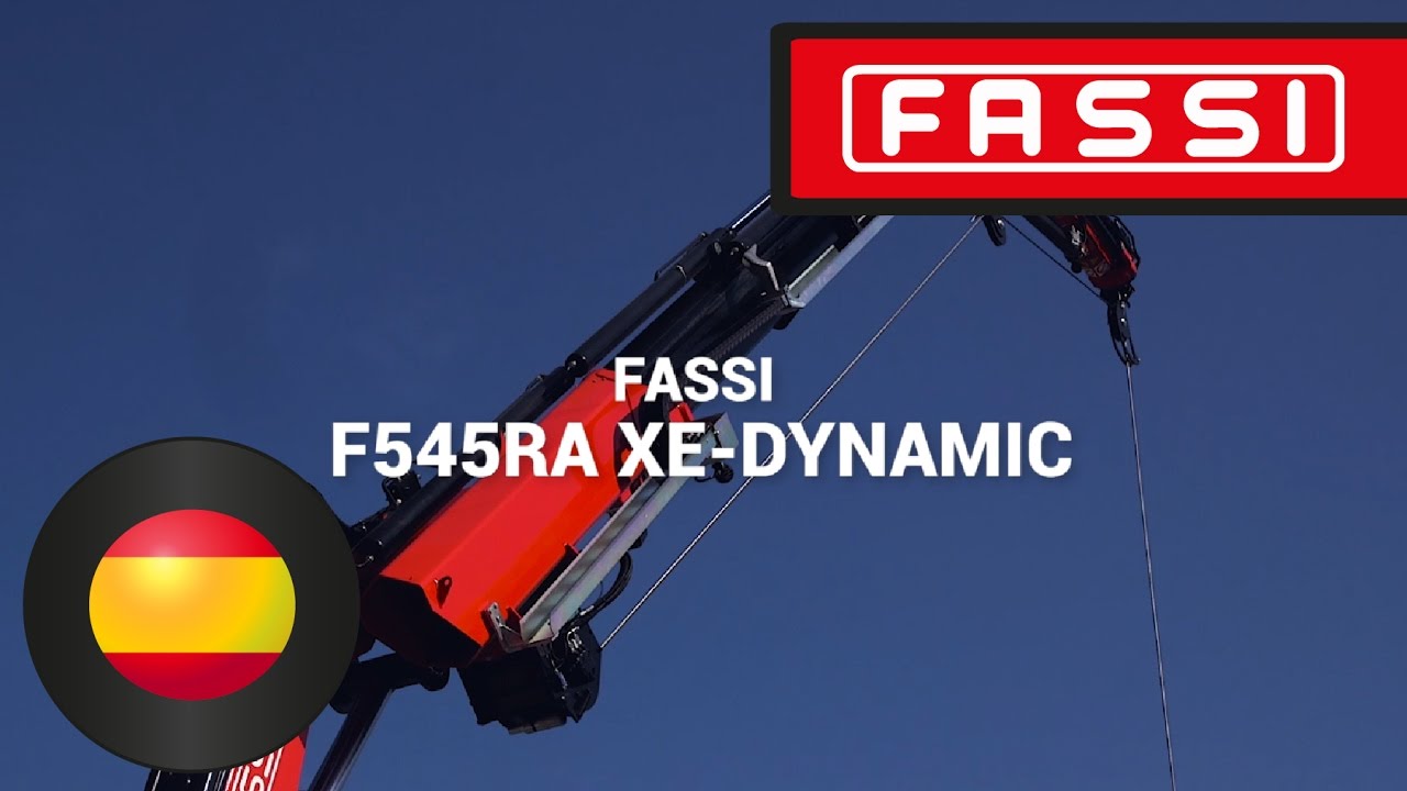 Fassi F545RA grúa ligera y eficaz con dimensiones compactas - YouTube
