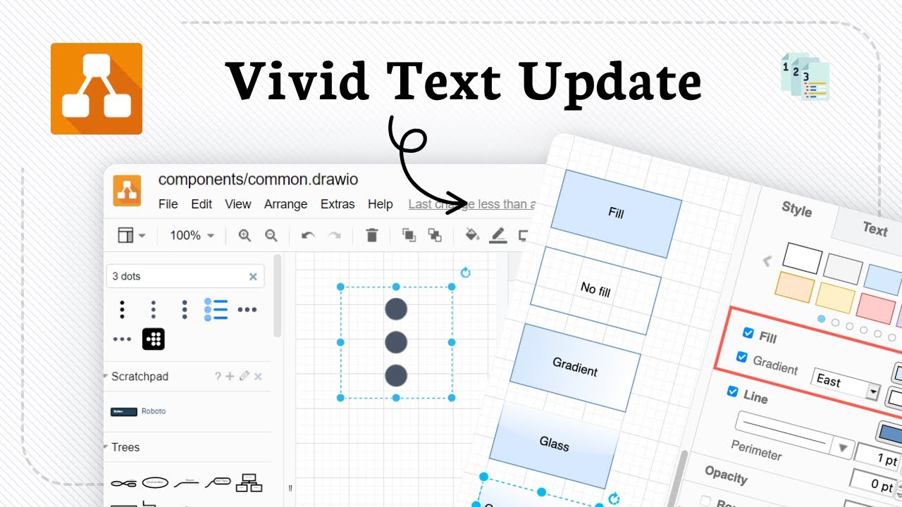 How to change color texts in draw io (Visual Upgrade) - YouTube